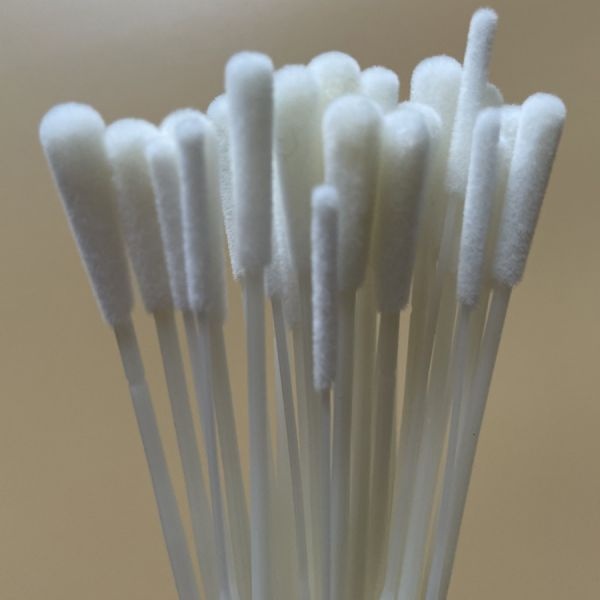 Flock Oral swab with 80mm break point flocked sterile throat swabs